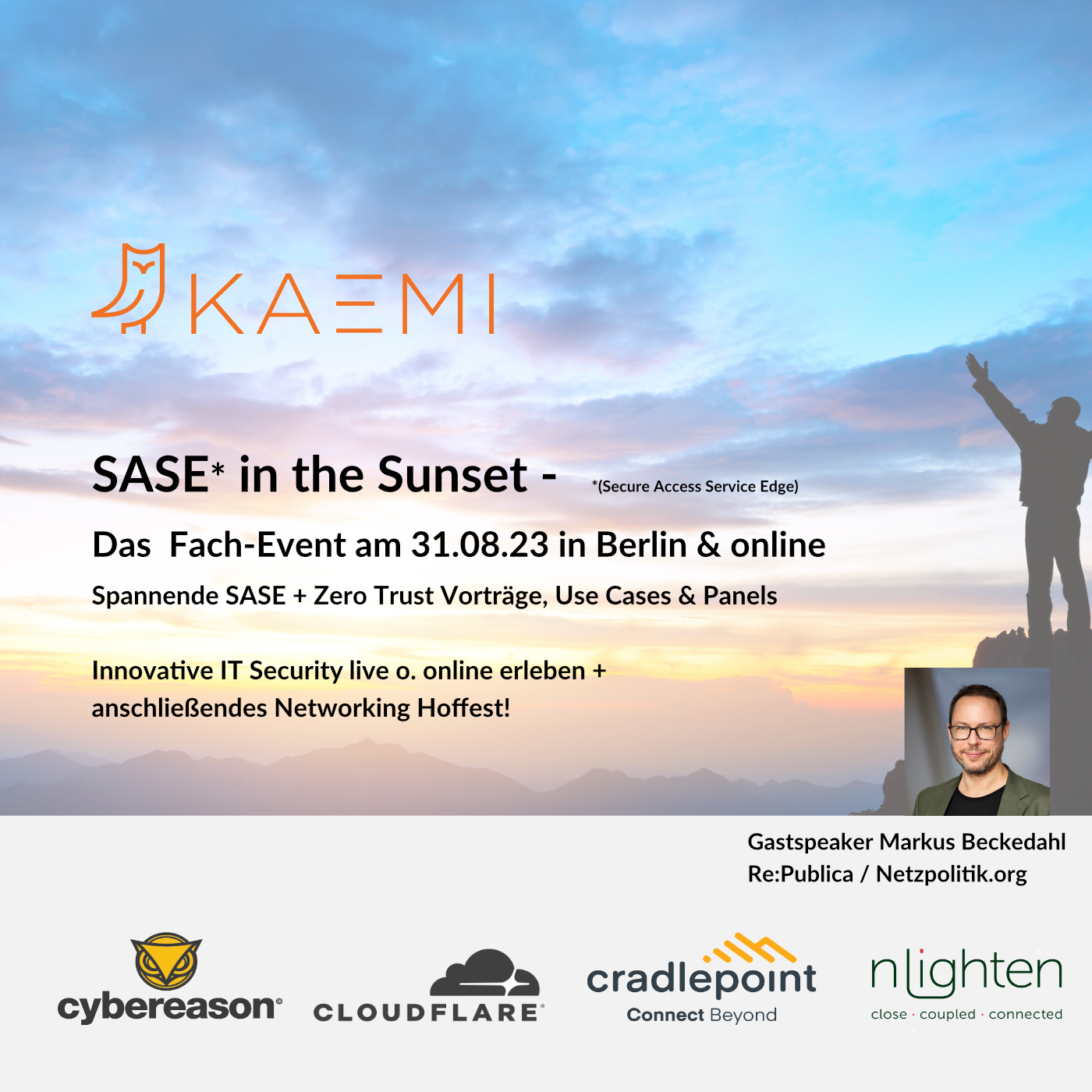 SASE in the Sunset - Das IT-Security Sommerfest am 31.08.23 in Berlin